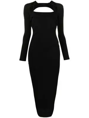 Helmut Lang Long Sleeve Maxi Dress