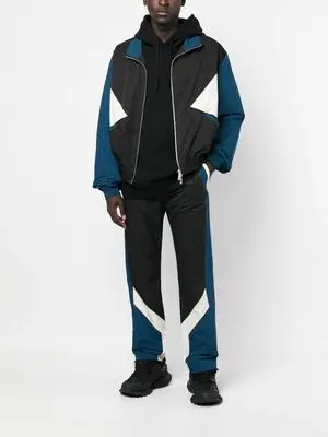 Rhude Colour-block Track Pants - Black
