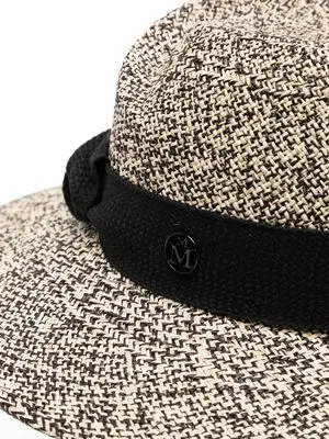 MAISON MICHEL Virginie Wide-brim Hat - Neutrals