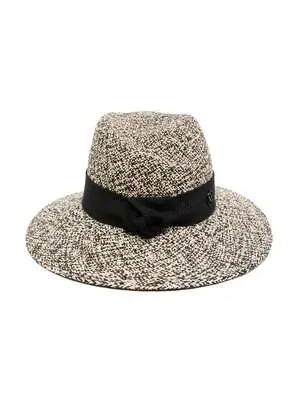 MAISON MICHEL Virginie Wide-brim Hat - Neutrals