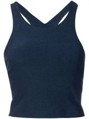 Beyond Yoga Focus Cropped Racerback Tank - Blue