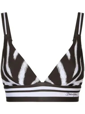 Dolce & Gabbana Zebra-print Cropped Top