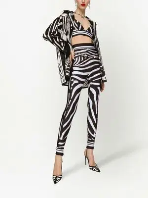 Dolce & Gabbana Zebra-print Cropped Top