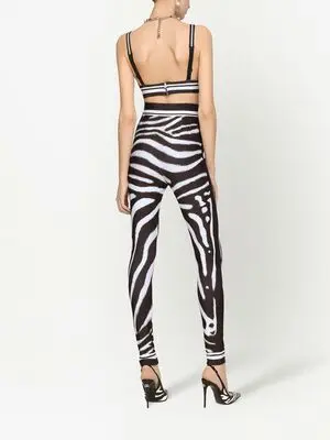 Dolce & Gabbana Zebra-print Cropped Top