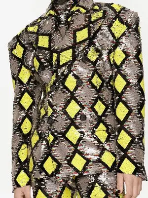 Dolce & Gabbana Sequin-embellished Double-breasted Blazer