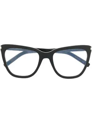Saint Laurent Cat-eye Frame Eyeglasses - Black