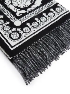 Versace Barocco-print Knitted Blanket