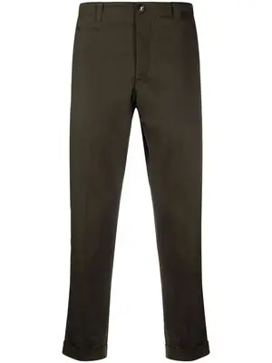 PT TORINO Cropped Trousers With Buckle Detail
