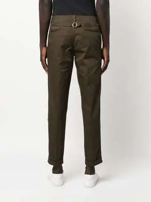 PT TORINO Cropped Trousers With Buckle Detail