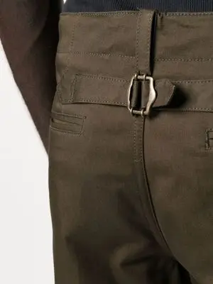 PT TORINO Cropped Trousers With Buckle Detail