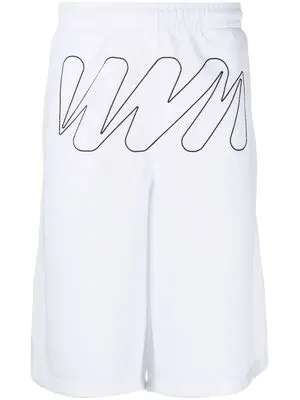 Off-White Diagonal Mesh Shorts