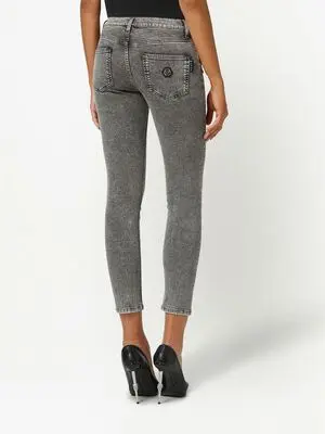 Philipp Plein Cropped Skinny-cut Jeans