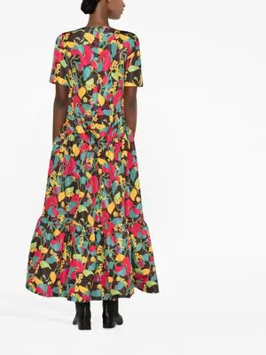 La DoubleJ Belle Maxi Dress With Floral Print
