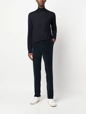 Corneliani Roll-neck Knit Jumper - Blue