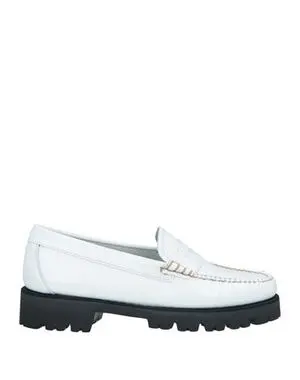 WEEJUNS BY G.H. BASS & CO Soft Leather Loafers - White