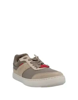 Fitflop Leather And Textile Sneakers - Beige