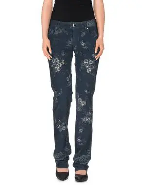 JACOB COHЁN Floral-print Straight-leg Trousers - Blue