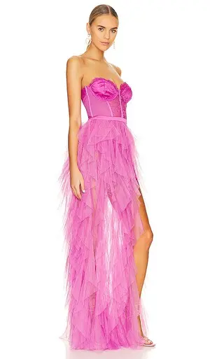 For Love & Lemons Bustier Gown