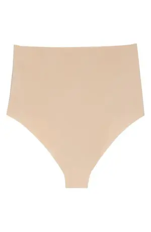Commando Zone Smoothing High Waist Thong - Beige
