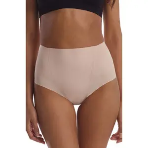 Commando Zone Smoothing High Waist Briefs - Beige