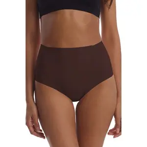 Commando Zone Smoothing High Waist Briefs - Mocha