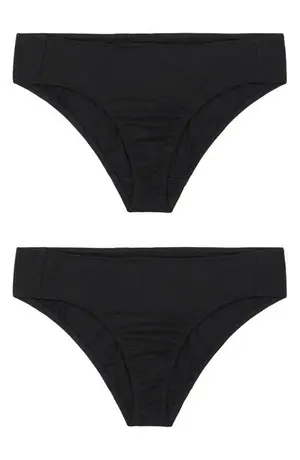 KENT 2-pack Organic Cotton Hipster Briefs - Black
