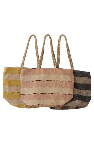 WILL & ATLAS Khari Market Shopper Jute Tote - Gray
