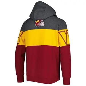STARTER Heather Charcoal/burgundy Washington Commanders Extreme Pullover Hoodie