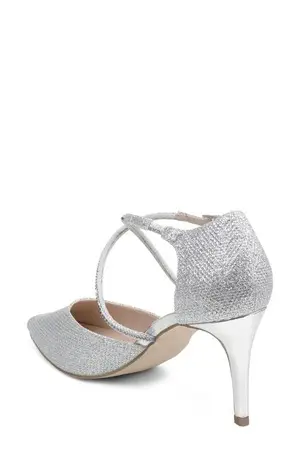 PARADOX LONDON PINK Kennedy Pointed Toe Pump - Silver