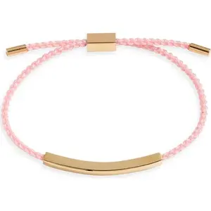 CLIFTON WILSON CLIFTON WILSON Braided Slider Bracelet Pink