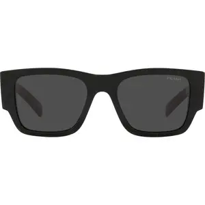 Prada Prada 54mm Square Sunglasses Dark Grey