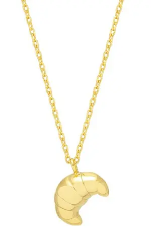 Estée Lauder Croissant Charm Chain Necklace - Gold