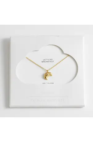 Estée Lauder Croissant Charm Chain Necklace