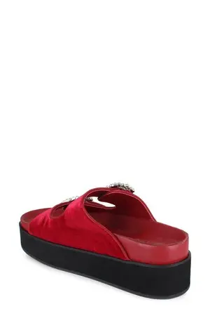 ZIGI Rosalinda Platform Slide Sandal - Red