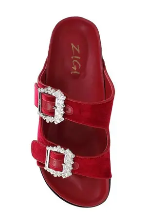 ZIGI Rosalinda Platform Slide Sandal - Red