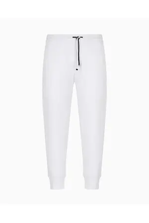 Emporio Armani Double-jersey Joggers - White
