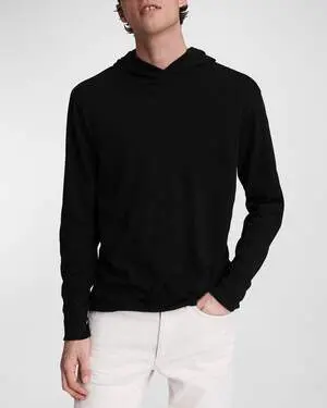 Rag & Bone Rag & Bone Flame Jersey Pullover Hoodie - Black
