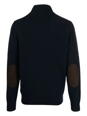 Barbour Half-zip Knitted Pullover - Blue