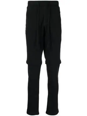 GREG LAUREN Drawstring Cotton Track Pants