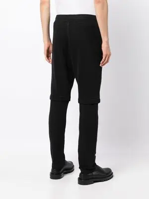 GREG LAUREN Drawstring Cotton Track Pants