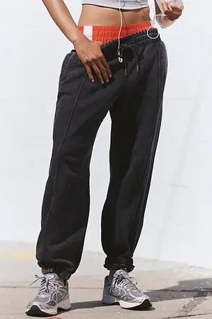 Free People Sprint To The Finish Pants - Black