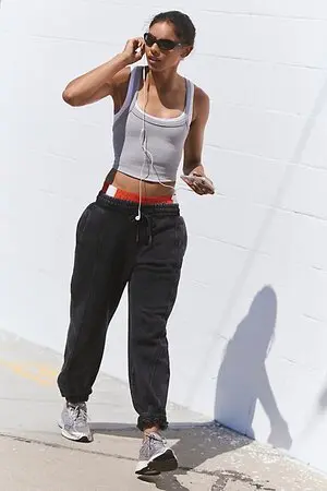 Free People Sprint To The Finish Pants - Black