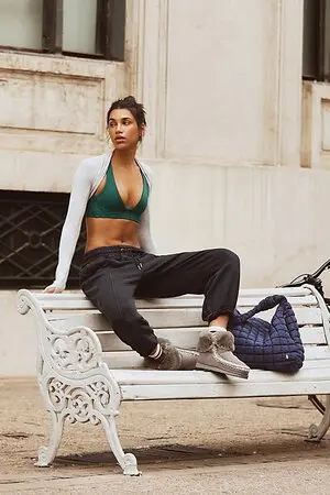 Free People Sprint To The Finish Pants - Black