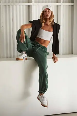 Free People FP Movement Sprint To The Finish Pants Kelly Green