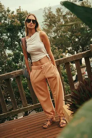 Free People FP Movement Sprint To The Finish Pants Winter Coral