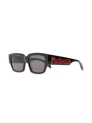 Alexander McQueen Graffiti Square-frame Sunglasses