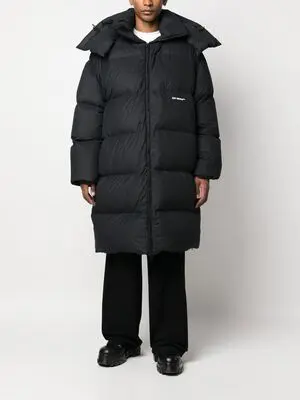 Off-White Logo-print Puffer Coat