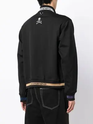 MASTERMIND WORLD Glitter-logo Bomber Jacket - Black