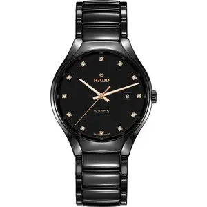 RADO True Automatic Diamond Ceramic Watch - Black