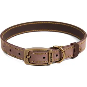 Barbour Leather Dog Collar - Brown